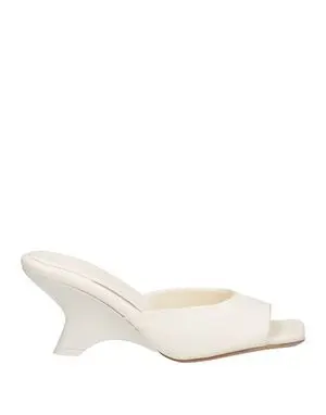 GIA BORGHINI Leather Slides - White