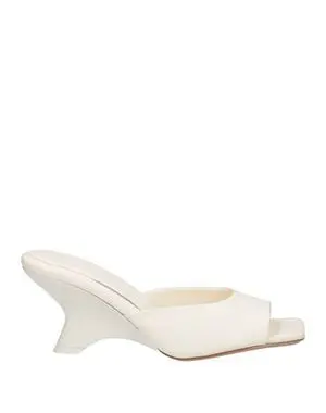 GIA BORGHINI Leather Slides - White