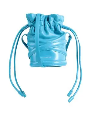 Alexander McQueen Leather Bucket Bag Azure