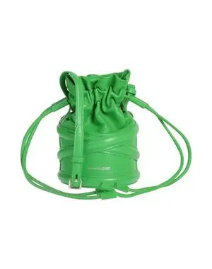 Alexander McQueen Leather Bucket Bag Green
