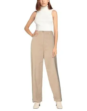 SEMICOUTURE Straight-leg Twill Pants - Beige