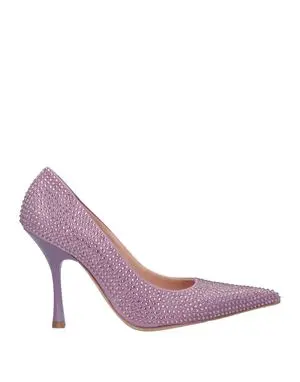 Liu Jo LIU •JO Embellished Pointed Toe Pumps Lilac