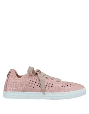 Agl Sneakers In Soft Leather And Textile Fibers Blush