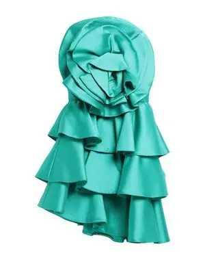 SIMONA CORSELLINI Mini Pleated Dress - Emerald Green