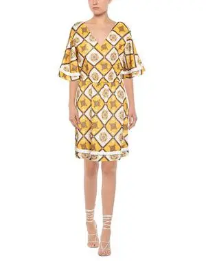 SIMONA CORSELLINI Mini Dress - Ocher