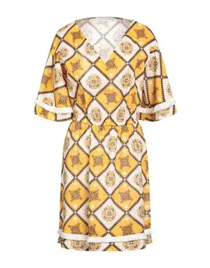 SIMONA CORSELLINI Mini Dress - Ocher