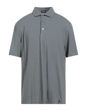 DRUMOHR Polo Shirt Azure Size Cotton - Grey