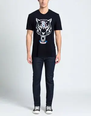 PLEIN SPORT T-shirt Size Cotton, Elastane - Dark Blue