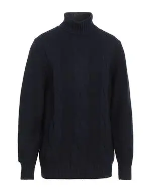 BROOKSFIELD Cable-knit Turtleneck - Navy Blue