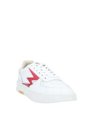 MOACONCEPT Sneakers In Leather With Snakeskin Print