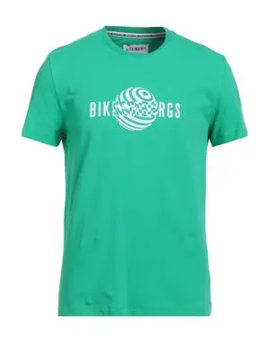 BIKKEMBERGS T-shirt Size Cotton, Elastane - Green