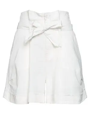 MANILA GRACE Linen Bermuda Shorts