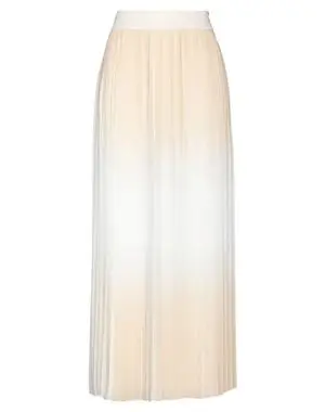 Peserico Pleated Tie-dyed Maxi Skirt - Beige