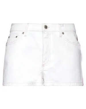 CHIARA FERRAGNI Cotton Denim Shorts - White