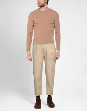 PAOLO PECORA Pants Size Cotton, Elastane - Khaki