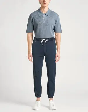 PAOLO PECORA Pants Size Cotton, Elastane - Navy