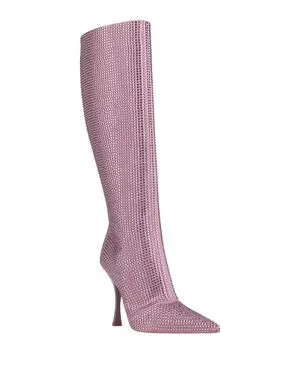 Liu Jo Embellished Textile Boots - Pink