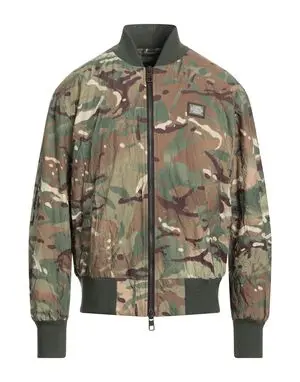 Dolce & Gabbana Camouflage Bomber Jacket - Green