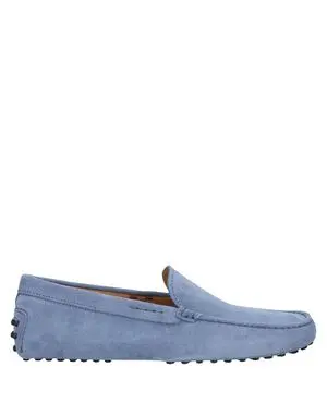TOD'S Loafers In Leather Pastel Blue