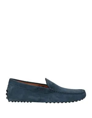 TOD'S Loafers In Leather Slate Blue