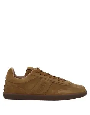 TOD'S Low-top Leather Suede Sneakers - Beige
