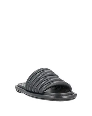 Marsèll Calfskin Slide Sandals - Black