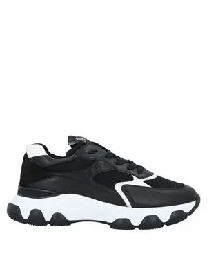 Hogan Sneakers In Soft Leather And Techno Fabric