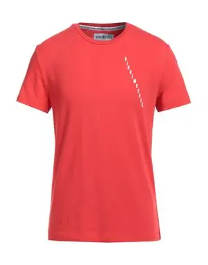 BIKKEMBERGS T-shirt Size Cotton, Elastane - Red