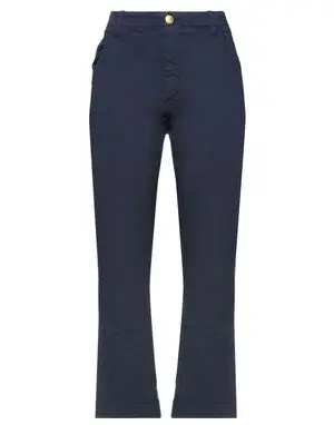 MANILA GRACE Straight-leg Pants - Dark Blue