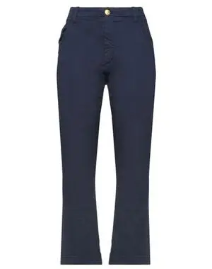 MANILA GRACE Straight-leg Pants - Dark Blue