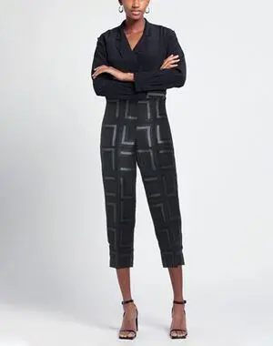 Les Copains Patterned Straight Leg Pants - Midnight Blue