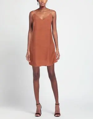 Malìparmi Mini Slip Dress - Brown