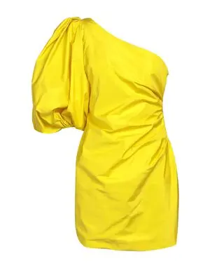 Pinko Mini One-shoulder Dress - Yellow