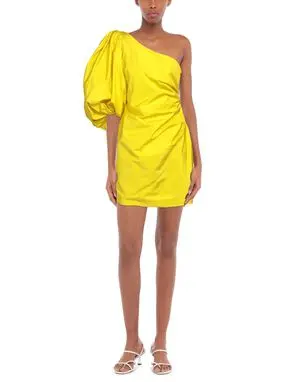 Pinko Mini One-shoulder Dress - Yellow