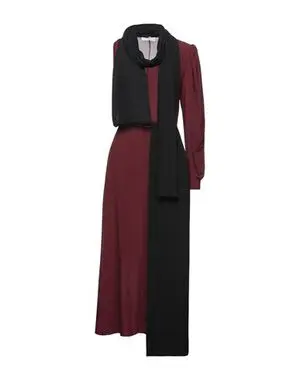 Givenchy Crepe Midi Dress - Maroon