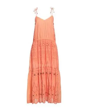 SIMONA CORSELLINI Maxi Dress In Polyester And Cotton - Pink