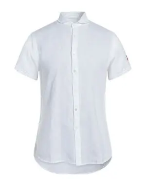 COOPERATIVA PESCATORI POSILLIPO Shirt Azure Size Linen - White