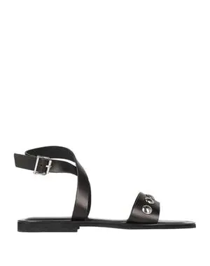 POLLINI Ankle Strap Sandals - Black