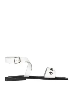 POLLINI Ankle Strap Sandals - White