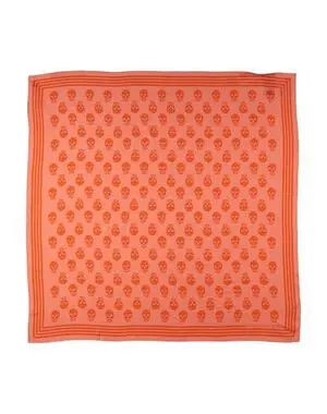 Alexander McQueen Man Scarf Blush Size - Silk Orange