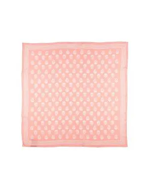 Alexander McQueen Man Scarf Blush Size - Silk Salmon Pink