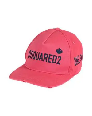 Dsquared2 Cotton Baseball Cap - Coral