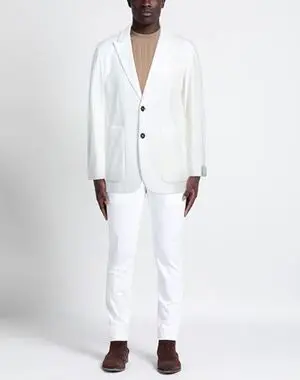 PAOLO PECORA Single-breasted Blazer - White