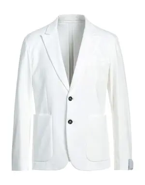 PAOLO PECORA Single-breasted Blazer - White
