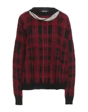 LIU •JO Tartan Pattern Knit Sweater