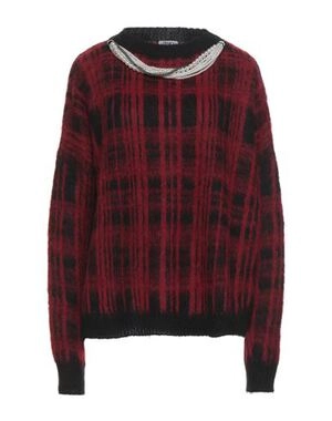 Liu Jo Tartan Pattern Knit Sweater - Red