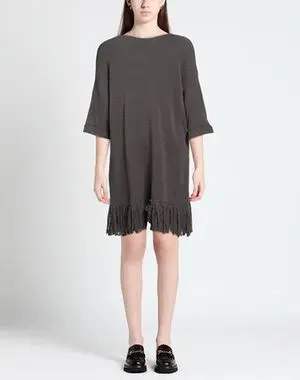 MANILA GRACE Knitted Mini Dress - Lead