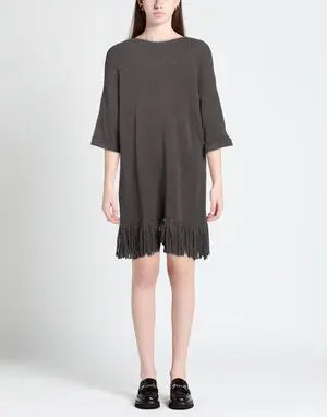 MANILA GRACE Knitted Mini Dress - Lead