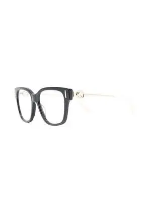 Gucci Gg-logo Square-frame Optical Glasses