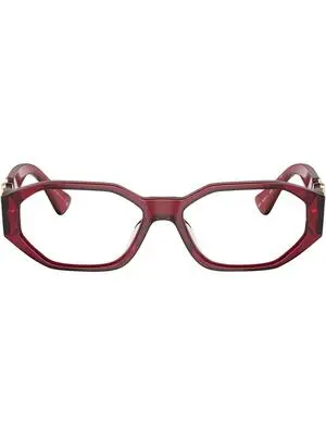 Versace Medusa Plaque Optical Eyeglasses - Red